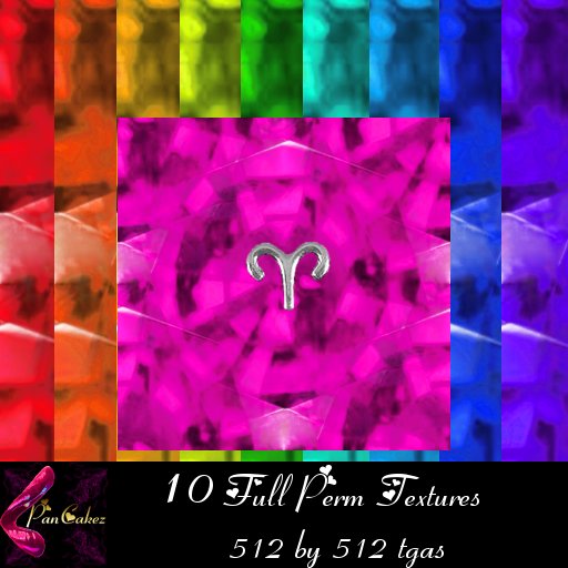 Second Life Marketplace - *PCz* Zodiac Gem Textures- Aries