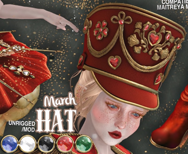 Second Life Marketplace - :Moon Amore: Nutcracker'sTales/ Hat -ONYX