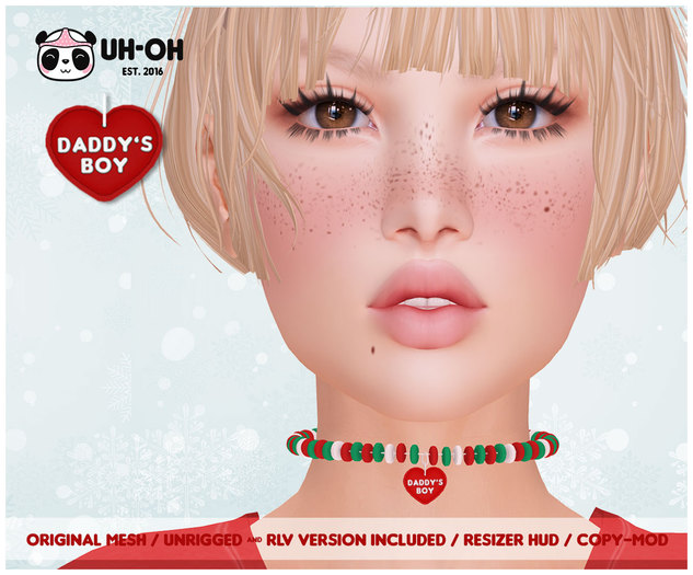 Second Life Marketplace - uh-oh: (Daddy's Boy) Christmas Candy Necklace ...