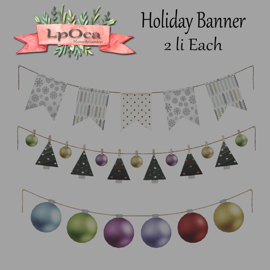Second Life Marketplace - LpOca Holiday Banner