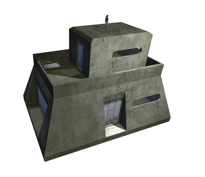 Second Life Marketplace - Low Prim BUNKER by Akira Kinomis - MESH ...