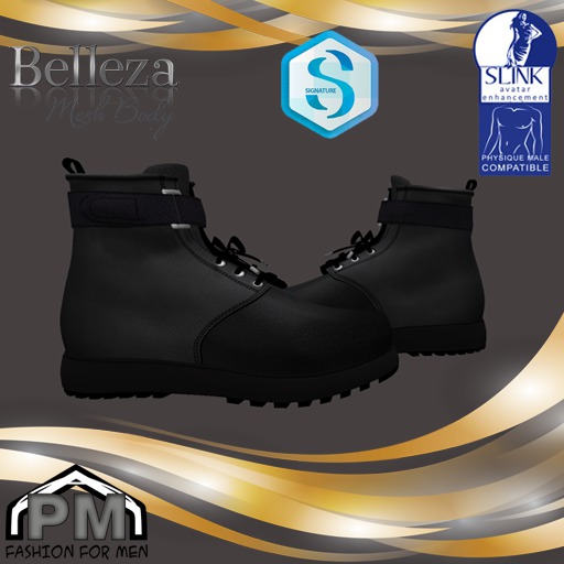 Second Life Marketplace - [PM] Boots Nervy Black #2
