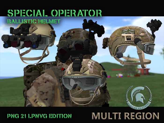 Second Life Marketplace - MULTIREGION - LPNVG-21 - Ballistic Helmet - BOX
