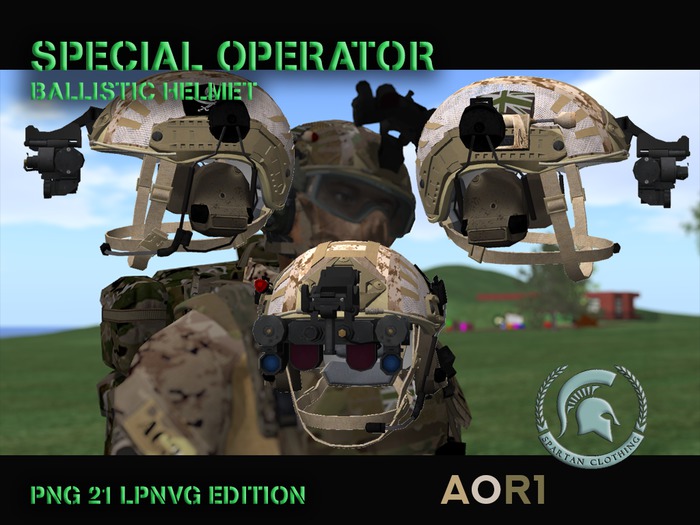 Second Life Marketplace - AOR1 - LPNVG-21 - Ballistic Helmet - BOX