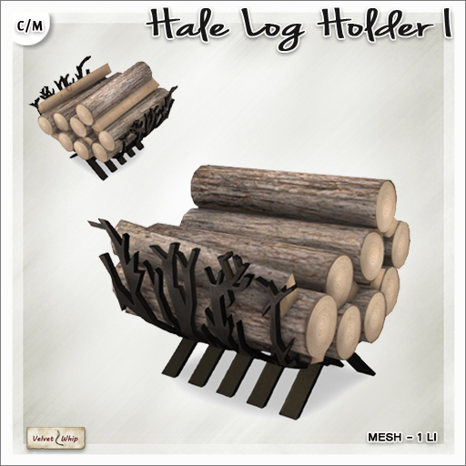Second Life Marketplace - [V/W] Hale Log Holder I - Branch shaped metal ...