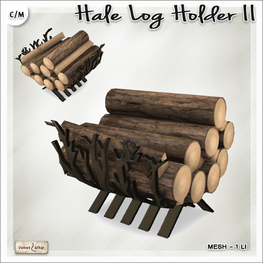 Second Life Marketplace - [V/W] Hale Log Holder II - Branch shaped cast ...
