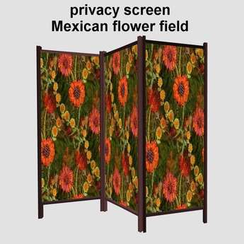Second Life Marketplace - privacy screen Mexican flower field
