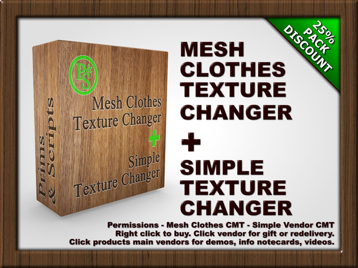 Second Life Marketplace - Prims & Scripts Pack Mesh Clothes + Simple ...