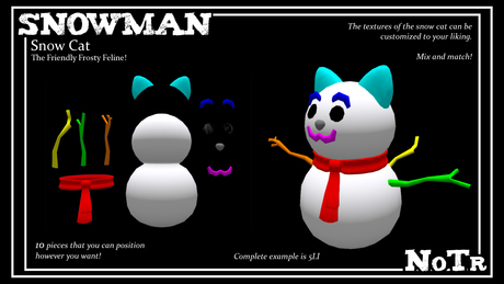 Second Life Marketplace - .:NoTr:. Snowman - Snow Cat