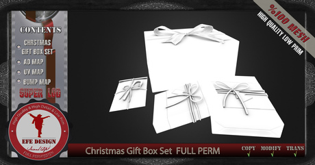 Second Life Marketplace - Christmas Gift Box Set Full Permission Efe Design
