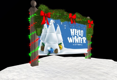 Second Life Marketplace - Hello Winter Let it Snow Board
