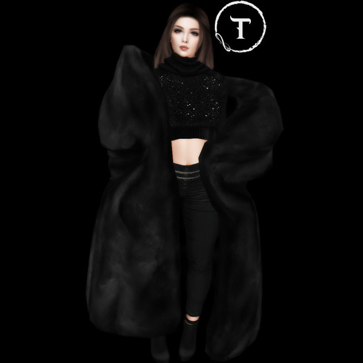 Second Life Marketplace - Luxurious Fur Coat Black Sable from Curio ...
