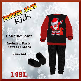 Second Life Marketplace - Popper Jack Kids - Dabbing Santa - Bebe