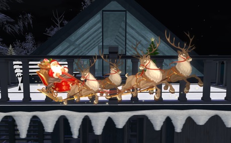Second Life Marketplace - Blinking Santa Sleigh 2D