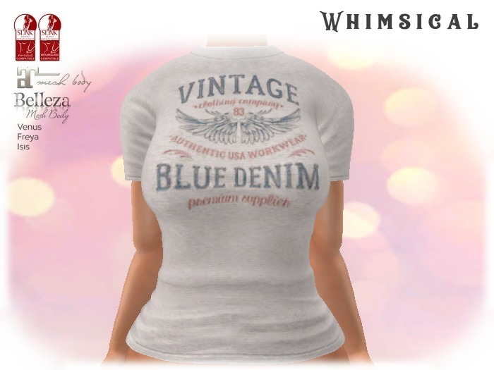 Second Life Marketplace - [Whimsical] Girl's Mesh Shirt - Vintage
