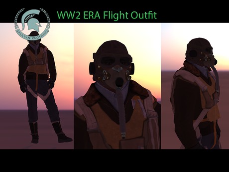 Second Life Marketplace - BLUE - WW2 ERA Flight Uniform Bag