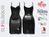 Second Life Marketplace - Sexy Slit Bodycon Sleeveless Slip Dress - BLACK