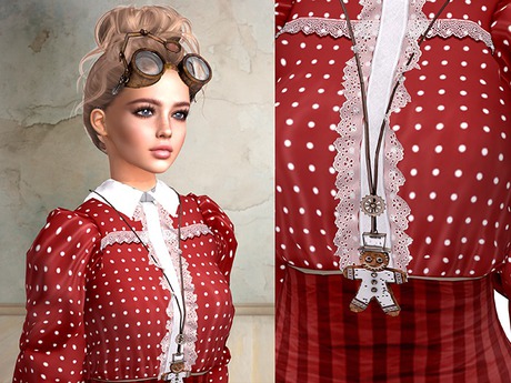 Second Life Marketplace - !gO! SteamXmas - 5pc OUTFIT vB1 - Slink Hourglass