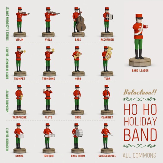 Second Life Marketplace - BALACLAVA!! Ho Ho Holiday Band - Viola