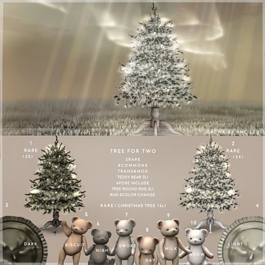 Second Life Marketplace - 1){anc} tree for two / christmas tree (25) RARE