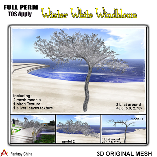 Second Life Marketplace - FC- FP Mesh Winter White Windblown