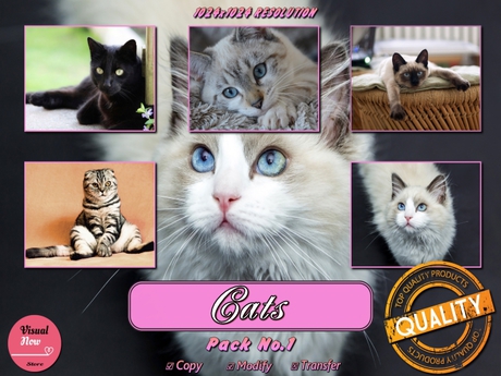 Second Life Marketplace - VN Store - Cats Pack No.1
