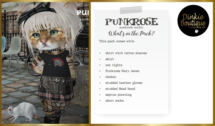 Second Life Marketplace - *DB* DINKIES PUNKROSE OUTFIT