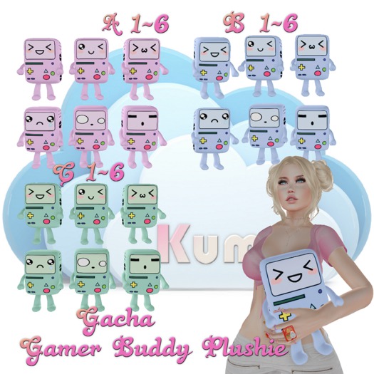 Second Life Marketplace - Gamer Buddy Plushie Gacha. C-5