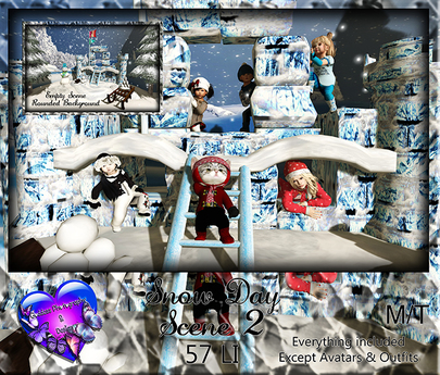 Second Life Marketplace - GP&D - Snow Day 2 - Pose 4 - Dinkie - C/M