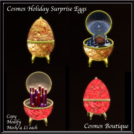 Second Life Marketplace - Cosmos Holiday Surprise Eggs MESH (Box)