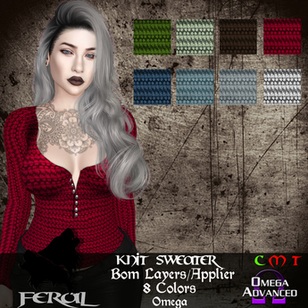 Second Life Marketplace - .:Feral - Knit Sweater (Omega)