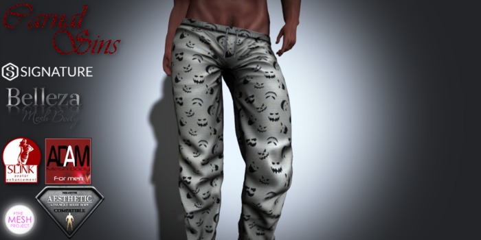 Second Life Marketplace - {~CS~} Pajamas - Jake JOL White Evil