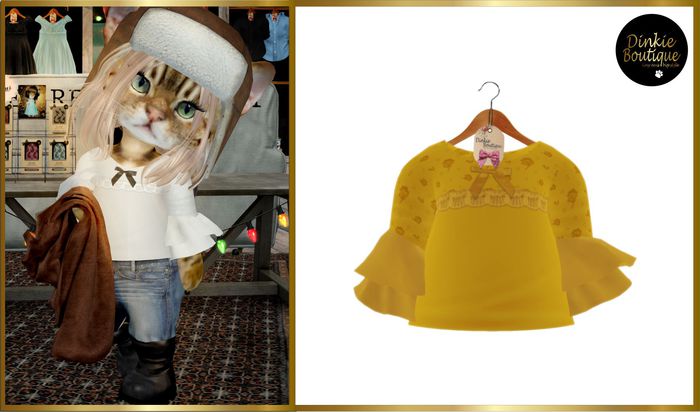 Second Life Marketplace - *DB* DINKIES LANA BLOUSE* yellow