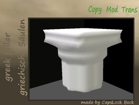 Second Life Marketplace - Sculpted prims Greek pillar / Builders ...