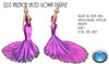 Second Life Marketplace - [LD] Valencia Laced Gown PURPLE