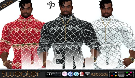 Second Life Marketplace - JD HOLIDAYSWEATER StandL-M,TMP,Slink,Gia,Ger ...