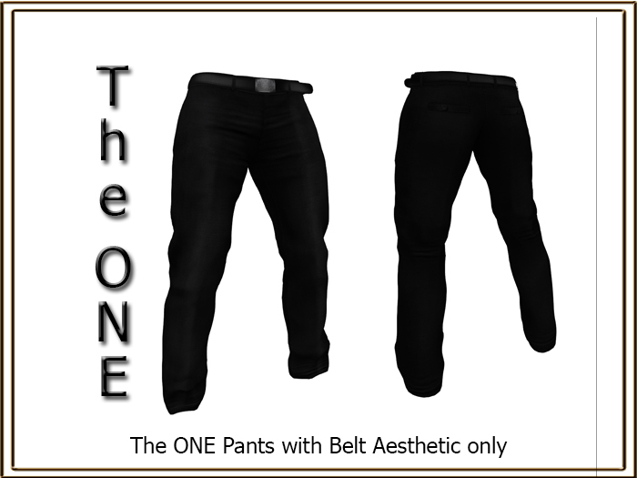 Second Life Marketplace - The ONE Pants black (Aesthetic only)