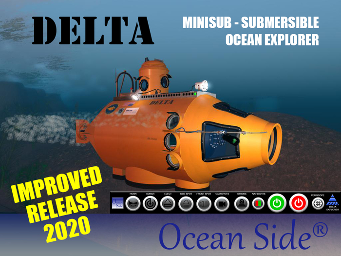 Second Life Marketplace - DELTA - Oceanographic- Mini Submarine for 2 ...