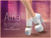 Second Life Marketplace - [BREATHE]-Aina Heels-Powder Blue wHUD-M.Lara