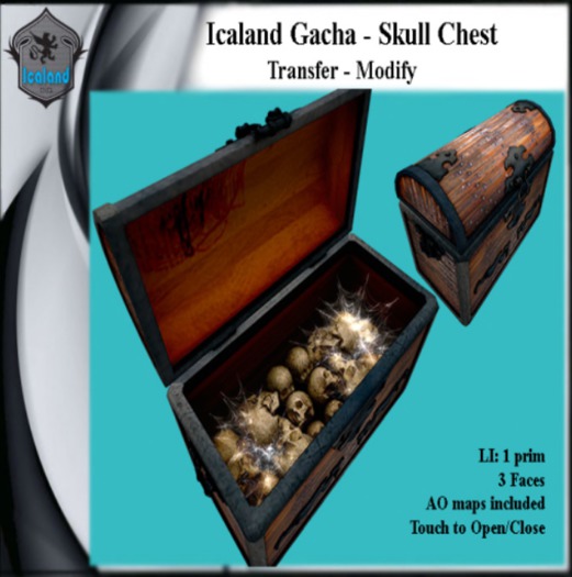 Second Life Marketplace - Icaland - Skull Chest