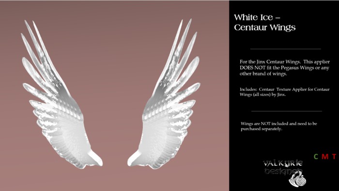 Second Life Marketplace - Valkyrie Designed - White Ice Jinx Bento ...