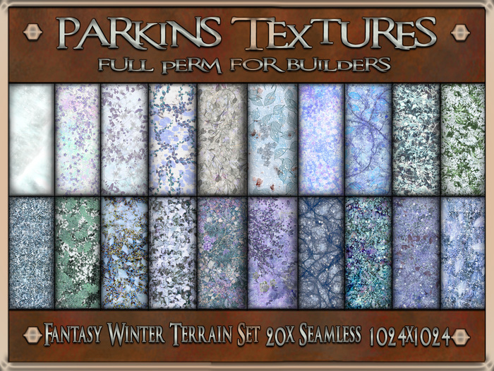 Second Life Marketplace - Parkins Textures - Fantasy Winter Terrain Set ...