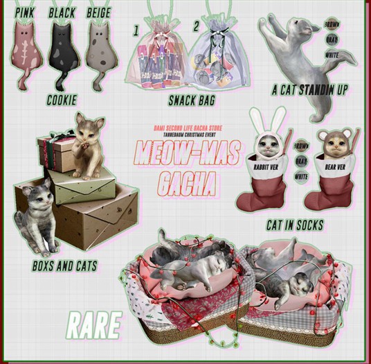 Second Life Marketplace - dami.Meow-mas gacha cookie pink