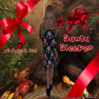 Second Life Marketplace - Kid'z Kraze ~ Santa Sleeper (Blue)