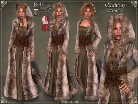 Second Life Marketplace - DEMO Gudrun Fur Coat by Caverna Obscura