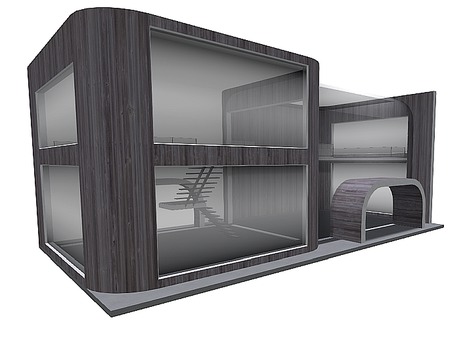 Second Life Marketplace - * M^2 * Modern 2-level Shop (BOXED/MESH/COPY ...