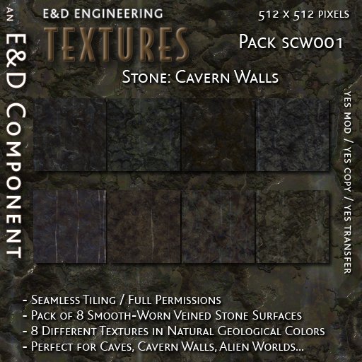 Second Life Marketplace - [SCW001] 8 Smooth-Worn Stone Surface Textures ...