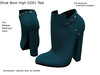 Second Life Marketplace - [CW] -Shoe Boot High DZ61 Teal-BOX