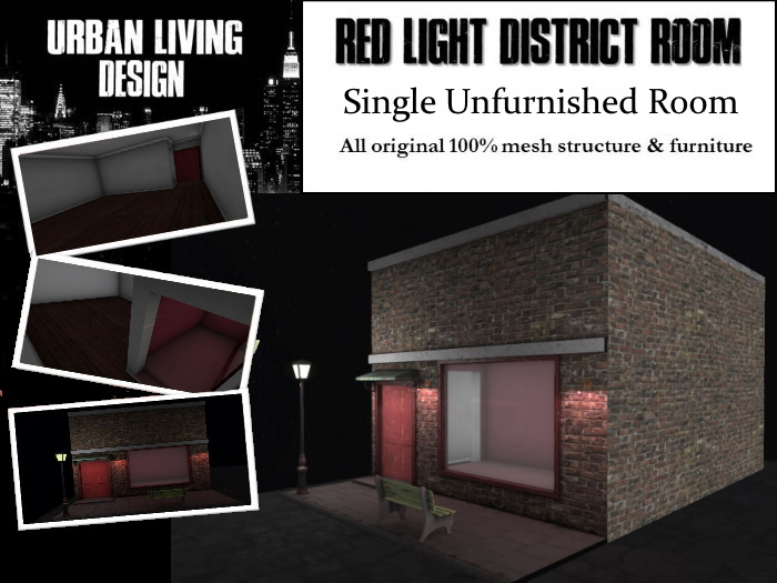 Second Life Marketplace - URBAN_LIVING_SINGLE_REDLIGHT_ROOM