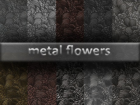 Second Life Marketplace - Metal Flowers Pack texture